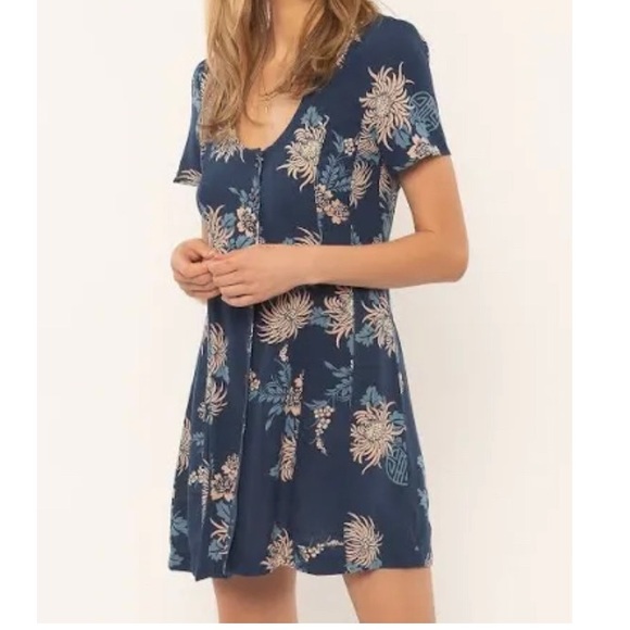 Amuse Society | Dresses | Amuse Society Ali Mini Dress Ocean | Poshmark